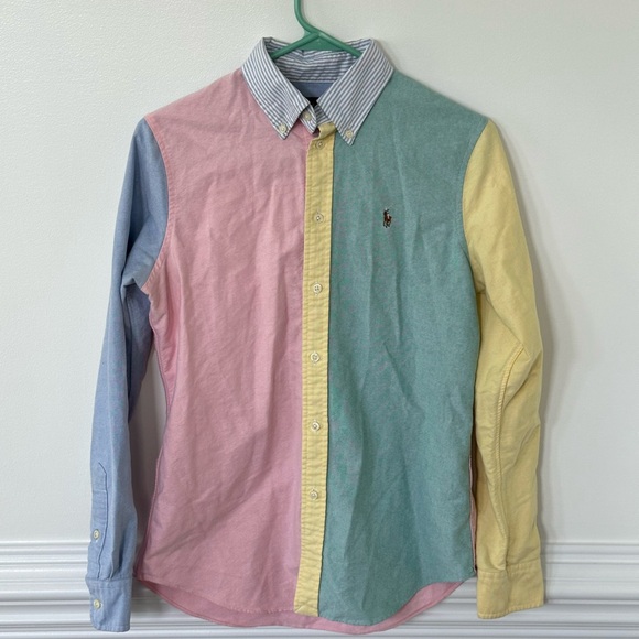 Polo by Ralph Lauren | Tops | Polo Ralph Lauren Colorblock Pastel ...